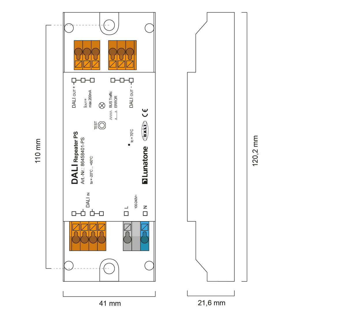 Lunatone DALI Repeater PS – Synapsys-estore